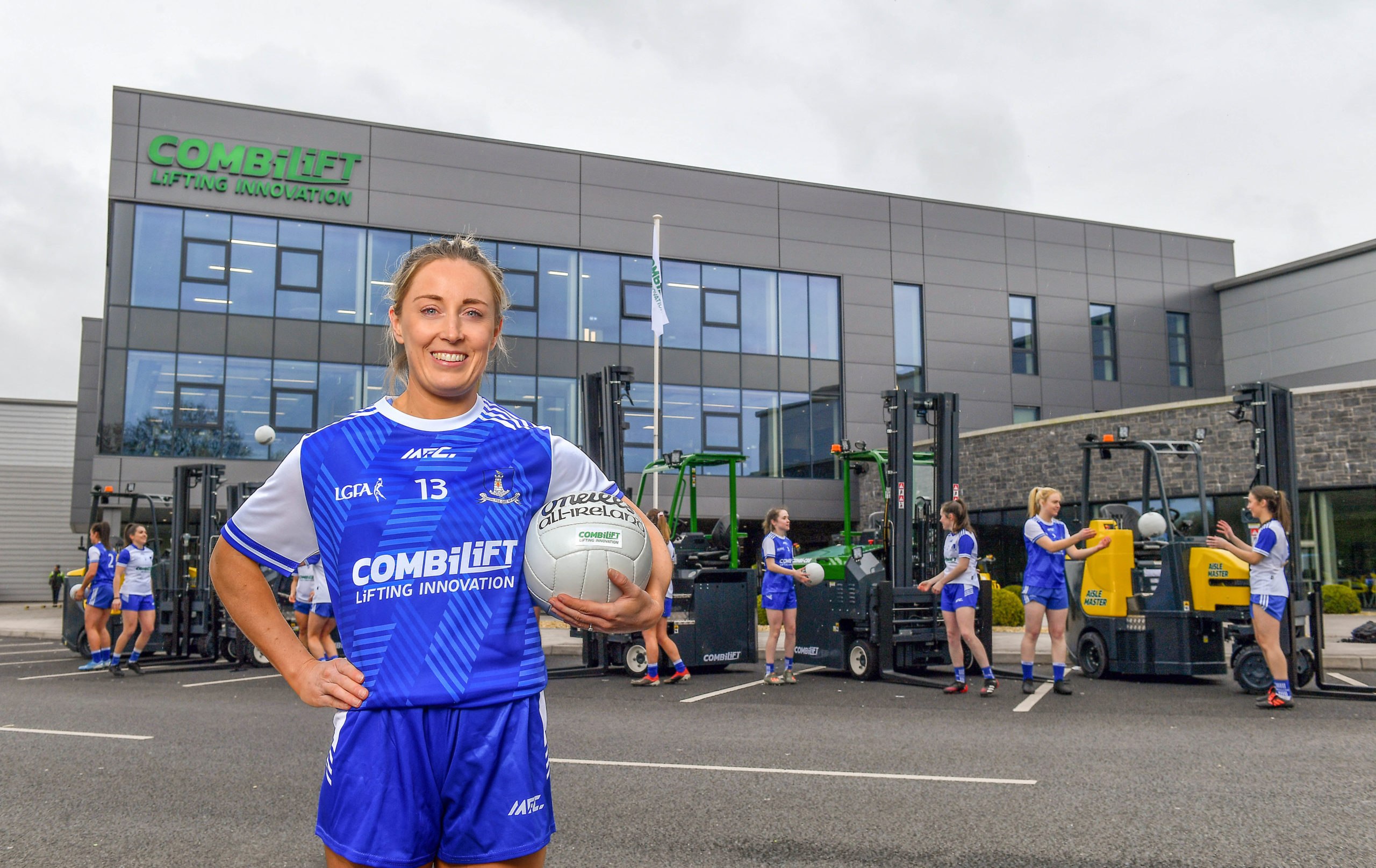 Combilift Gives Monaghan Ladies Gaelic Football Team a Lift - Combilift