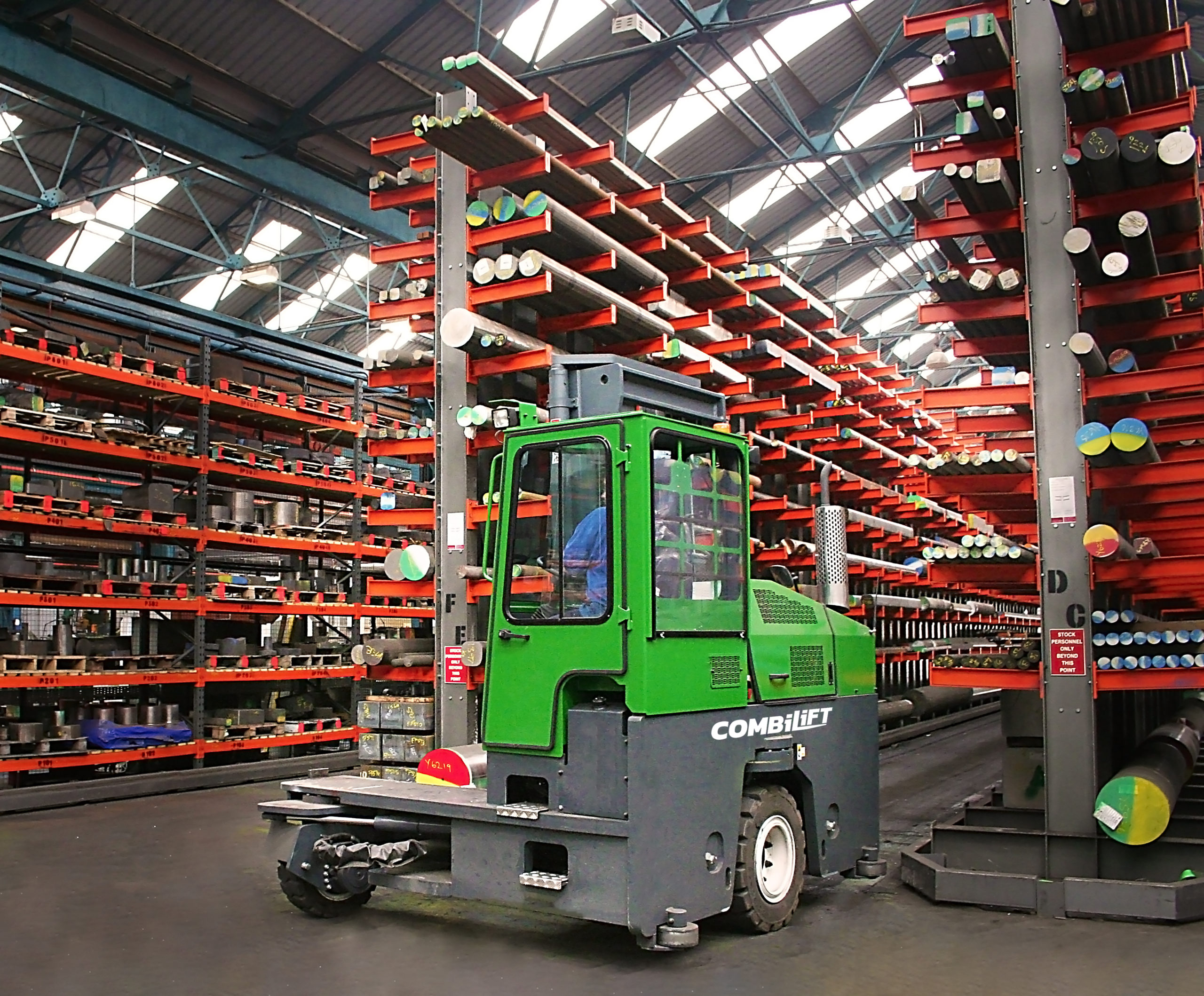 Stainless Steel Loads Handled More Efficiently - with Combilift